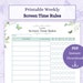 Screen Time Rules Printable PDF | Earn Screen Time | Weekly Screen Time ...