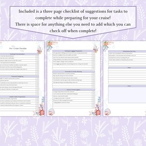 Pre Cruise Checklist Printable PDF | Cruise Planner | Cruise Essentials ...