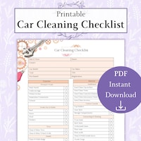 Car Essentials Checklist - Etsy