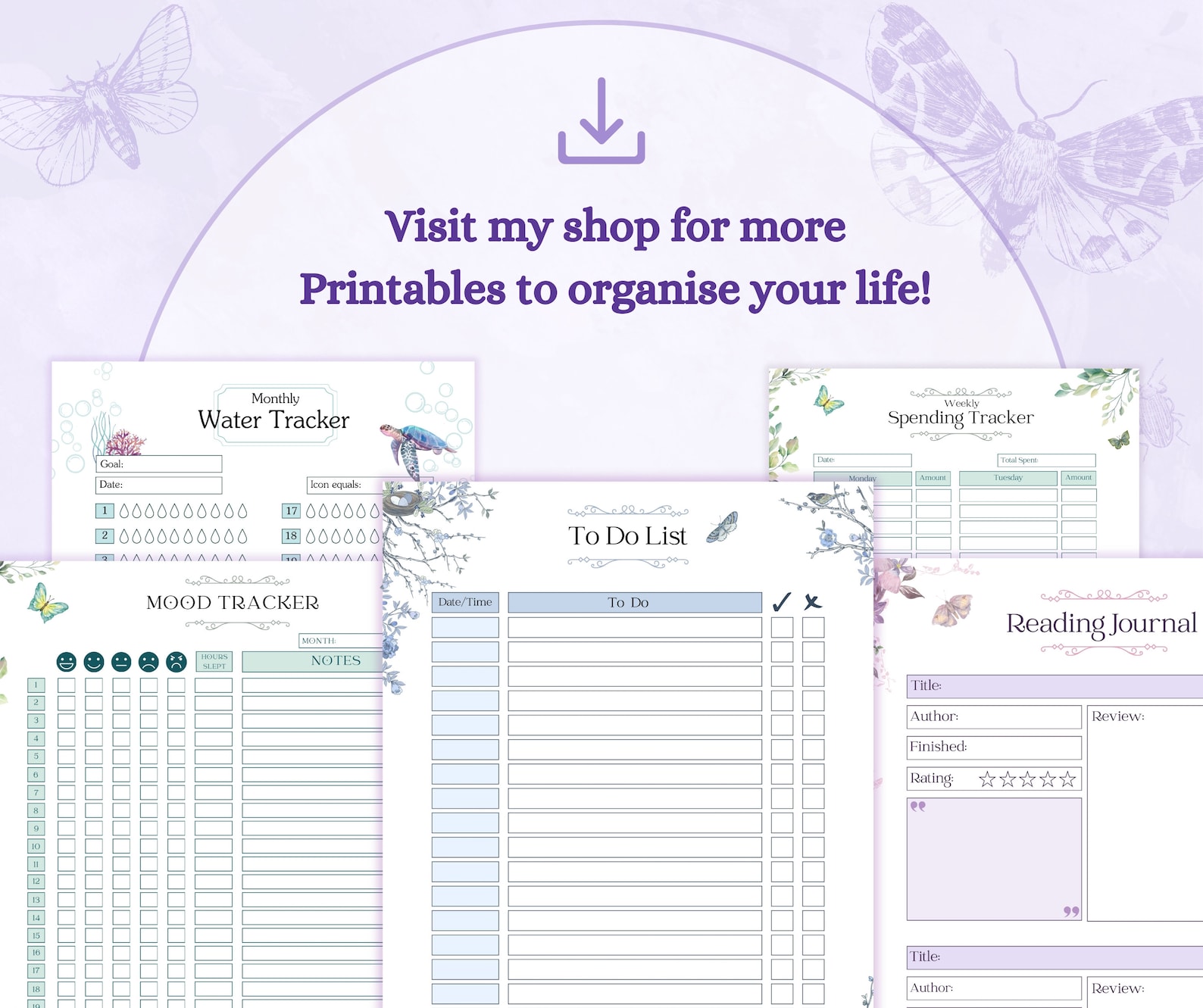 Weekly Witchy Planner Printable PDF | Task Tracker | Checklist Outline ...