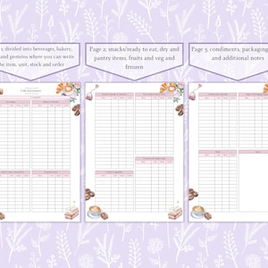 Cafe Inventory Sheet Printable PDF | Cafe Checklist | Barista Checklist ...