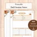 Dnd Session Notes Printable PDF | Dnd Handouts | Dnd Player Journal ...