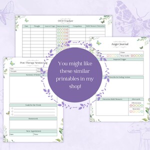 Therapy Session Planner Printable PDF | Pre Therapy Notes | Therapy ...