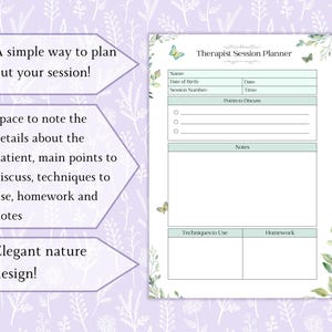 Therapist Planner Printable PDF | Therapist Notes | Treatment Plan ...