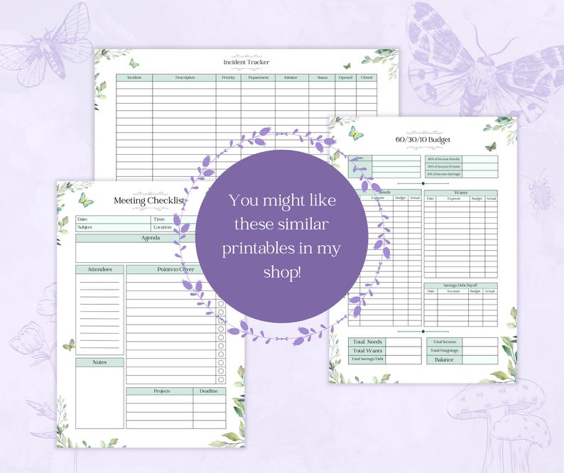 Incident Tracker Printable PDF | Incident Management | Incident Log ...