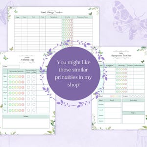 Brain Fog Tracker Printable PDF | Symptom Tracker | Brain Fog Log ...