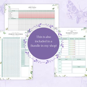 PMDD Tracker Printable PDF | Period Tracker Symptom Journal ...