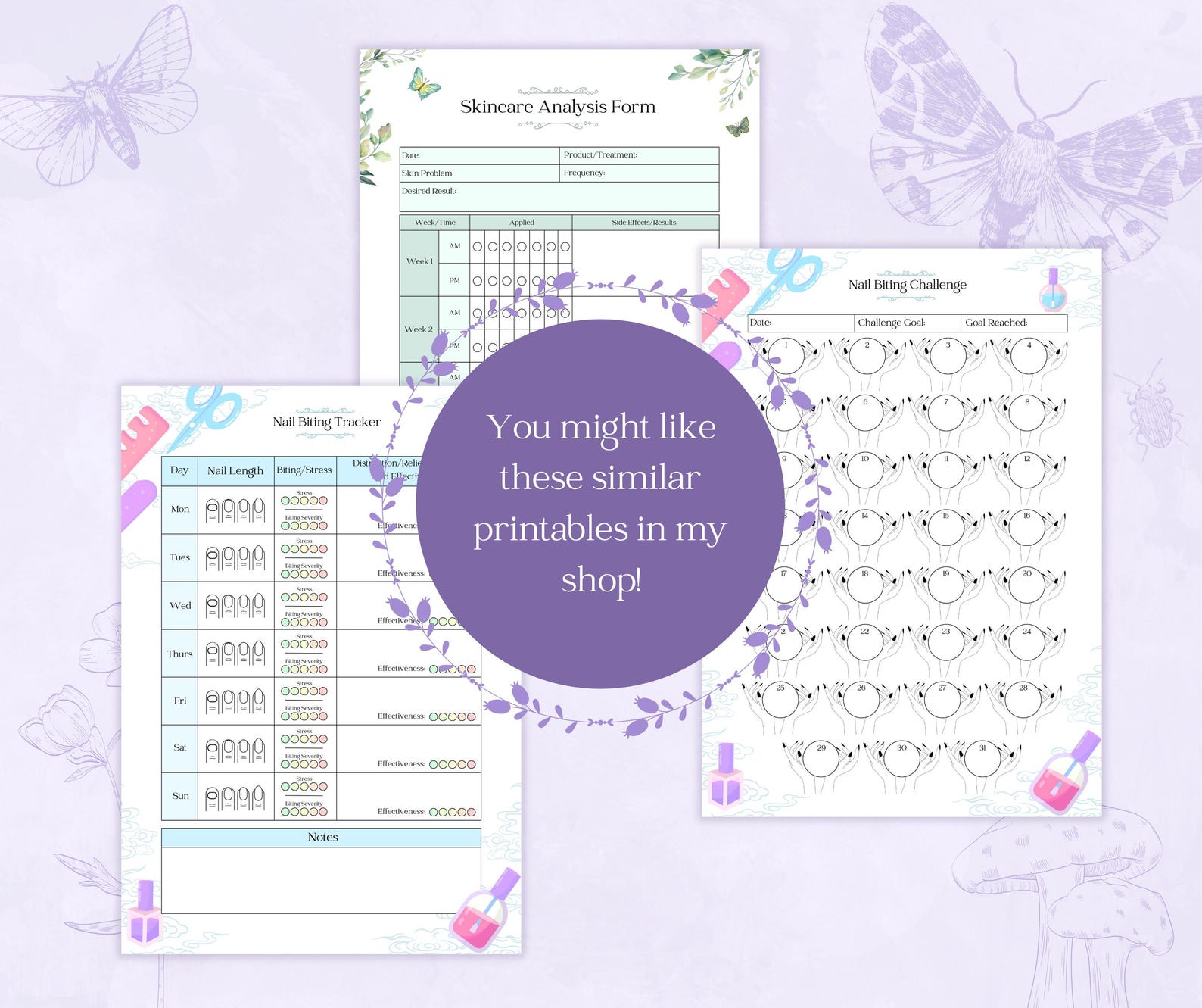 Nail Tech Inventory Printable PDF | Nail Care Inventory Management ...