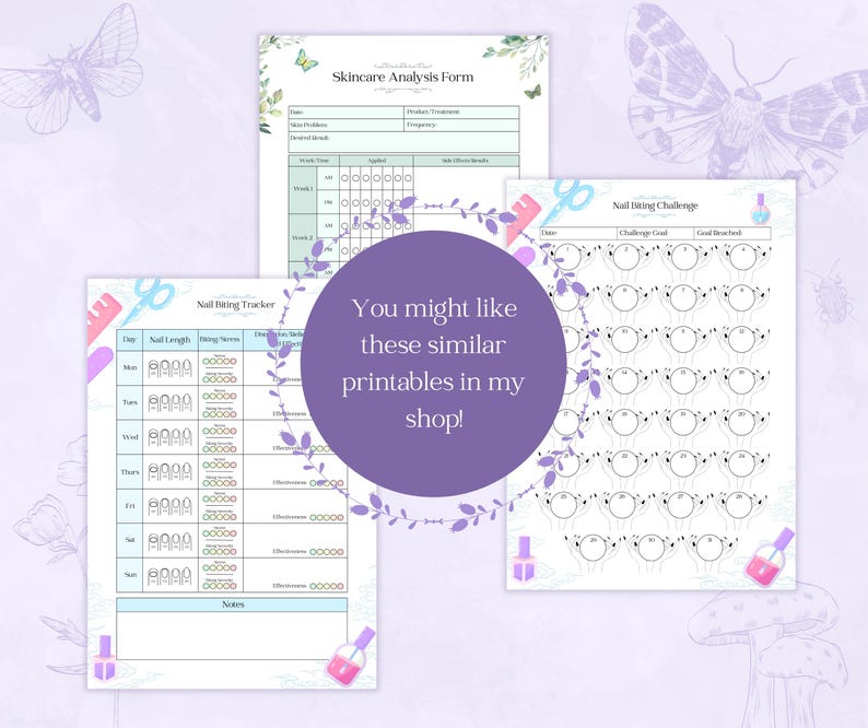 Nail Tech Inventory Printable PDF | Nail Care Inventory Management ...