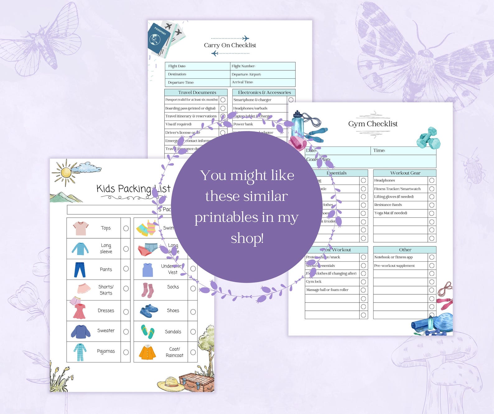 School Bag Checklist Printable PDF | School Backpack Packing List ...