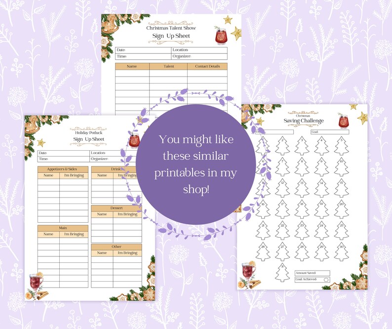 Secret Santa Questionnaire Printable PDF | Secret Santa Survey ...