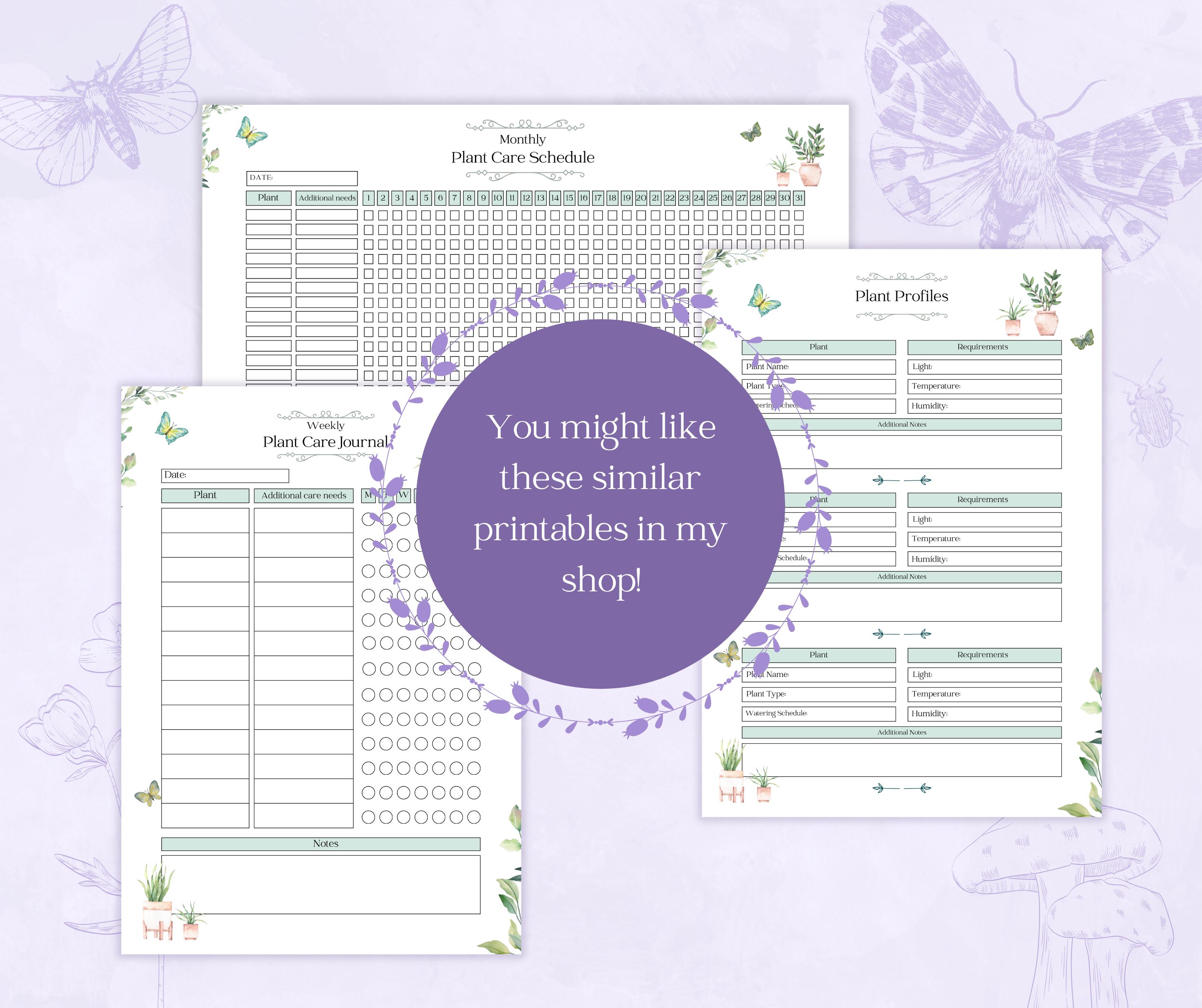 Seed Inventory Sheet Printable PDF | Seed Inventory Printables | Plant ...