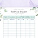 Fuel Cost Tracker Printable PDF | Expense Log | Fuel Tracker | Mileage ...