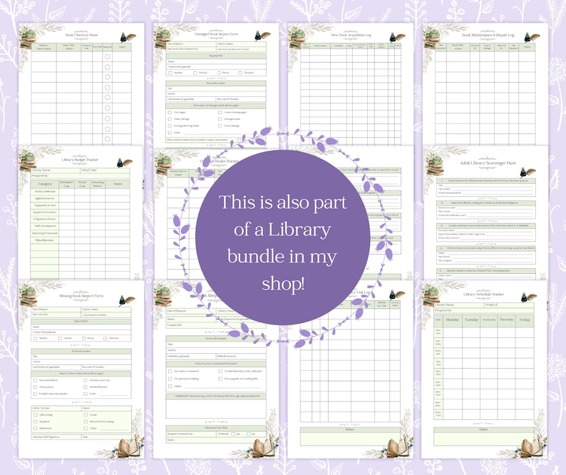 Missing Book Report Form Printable PDF | Lost Library Book Report Sheet ...