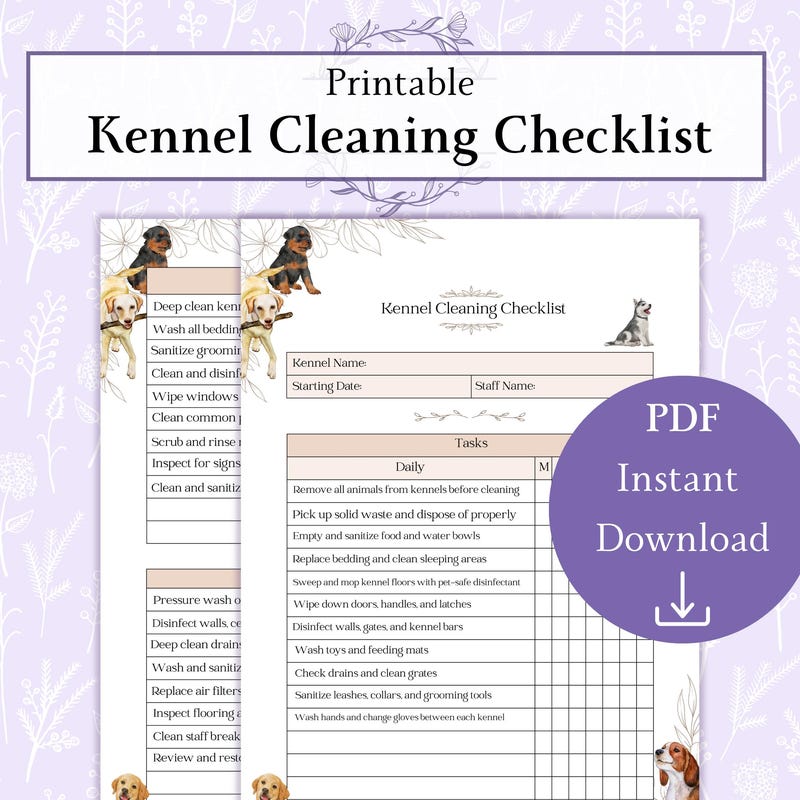 Pet Boarding List - Etsy