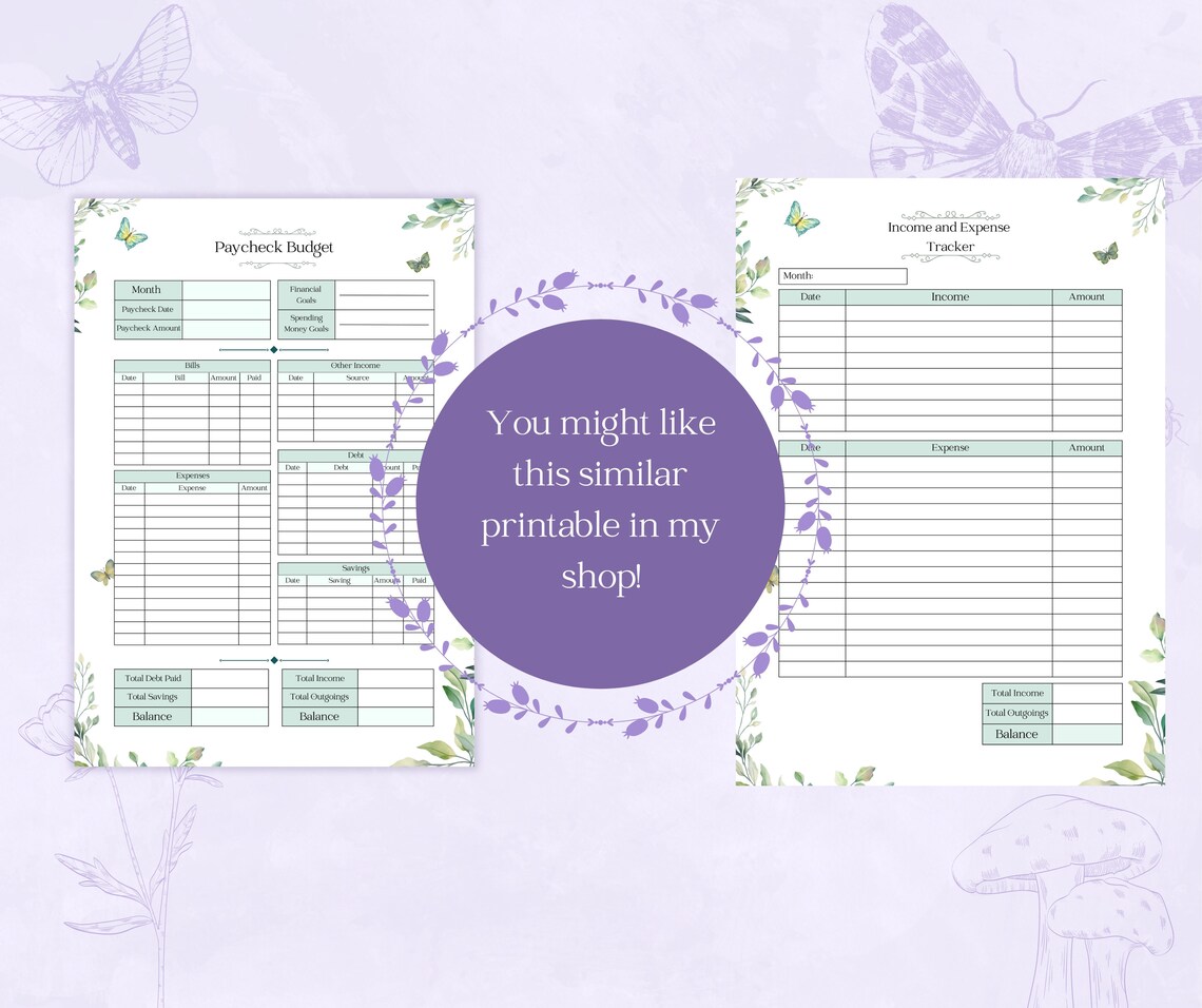 Biweekly Budget Planner Printable PDF | Budget Tracker | Financial ...