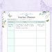 Daily Teacher Planner Printable PDF | Teacher Diary | Homeschool ...