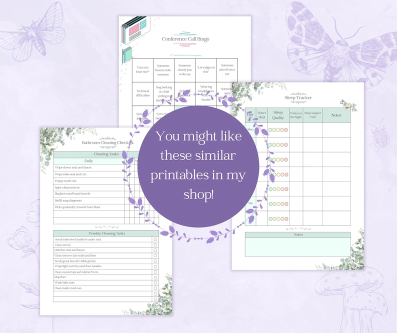 Kitchen Cleaning Chart Printable PDF | Kitchen Cleaning Checklist ...