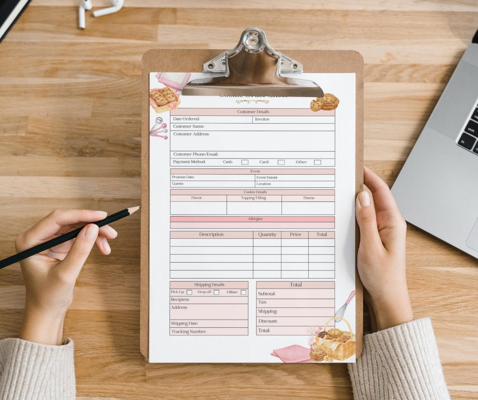 Cookie Business Bundle Printable PDF | Cookie Order Form | Cookie Sales ...