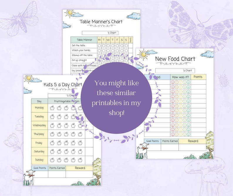 My Food Diary Printable PDF | Mealtime Chart | Toddler Meal Plan | Kids ...