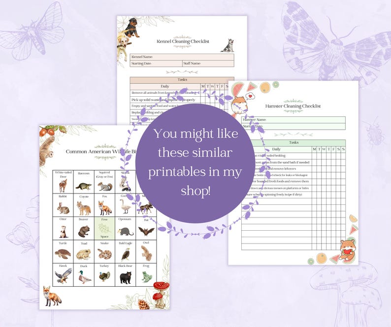 Bearded Dragon Cleaning Checklist Printable PDF, Reptile Tank ...