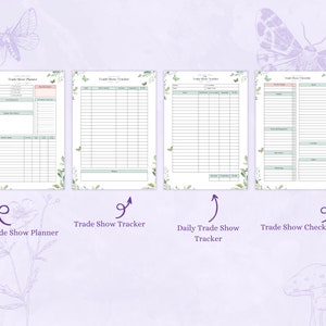 Trade Show Tracker Bundle Printable PDF | Craft Fair Tracker | Trade ...