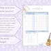 Guitar Practice Chart Printable PDF | Weekly Practice Log | Guitar ...