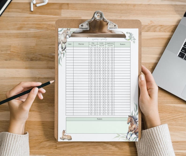 Equine Feeding Chart Printable PDF | Horse Feeding Chart | Horse ...