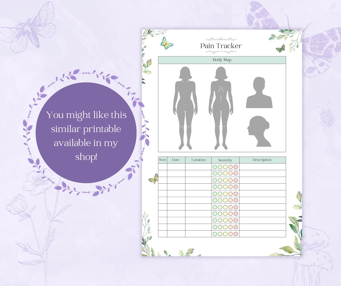 Nail Biting Tracker Printable PDF | Stop Biting Nails | Break Bad ...
