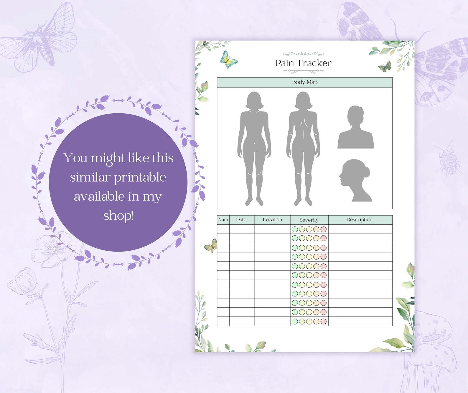 Nail Biting Tracker Printable PDF | Stop Biting Nails | Break Bad ...