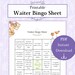 Waiter Bingo Sheet Printable PDF, Restaurant Server Game, Funny Waiter ...