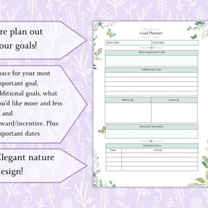 My Goals Bundle Printable PDF | Long Term Goals | Goal Action Plan ...