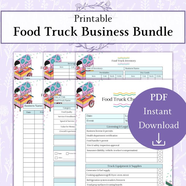 Food Truck Business Kit - Etsy