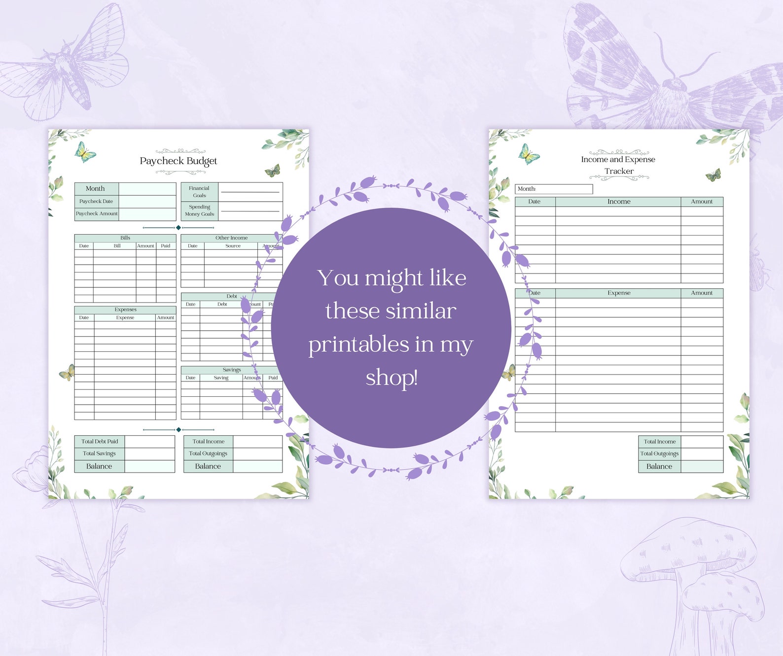 Expense Tracker Printable PDF | Spending Log | Spending Tracker ...