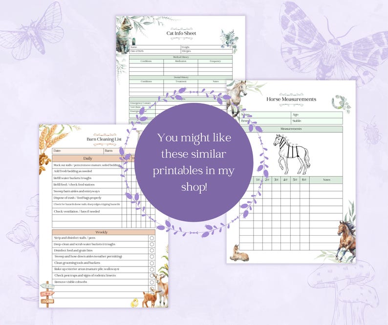 Pigsty Cleaning List Printable PDF | Pigsty Checklist | Farm Management ...