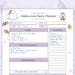 Halloween Planner Printable PDF | Halloween Party Planner | Spooky to ...