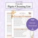 Pigsty Cleaning List Printable PDF | Pigsty Checklist | Farm Management ...
