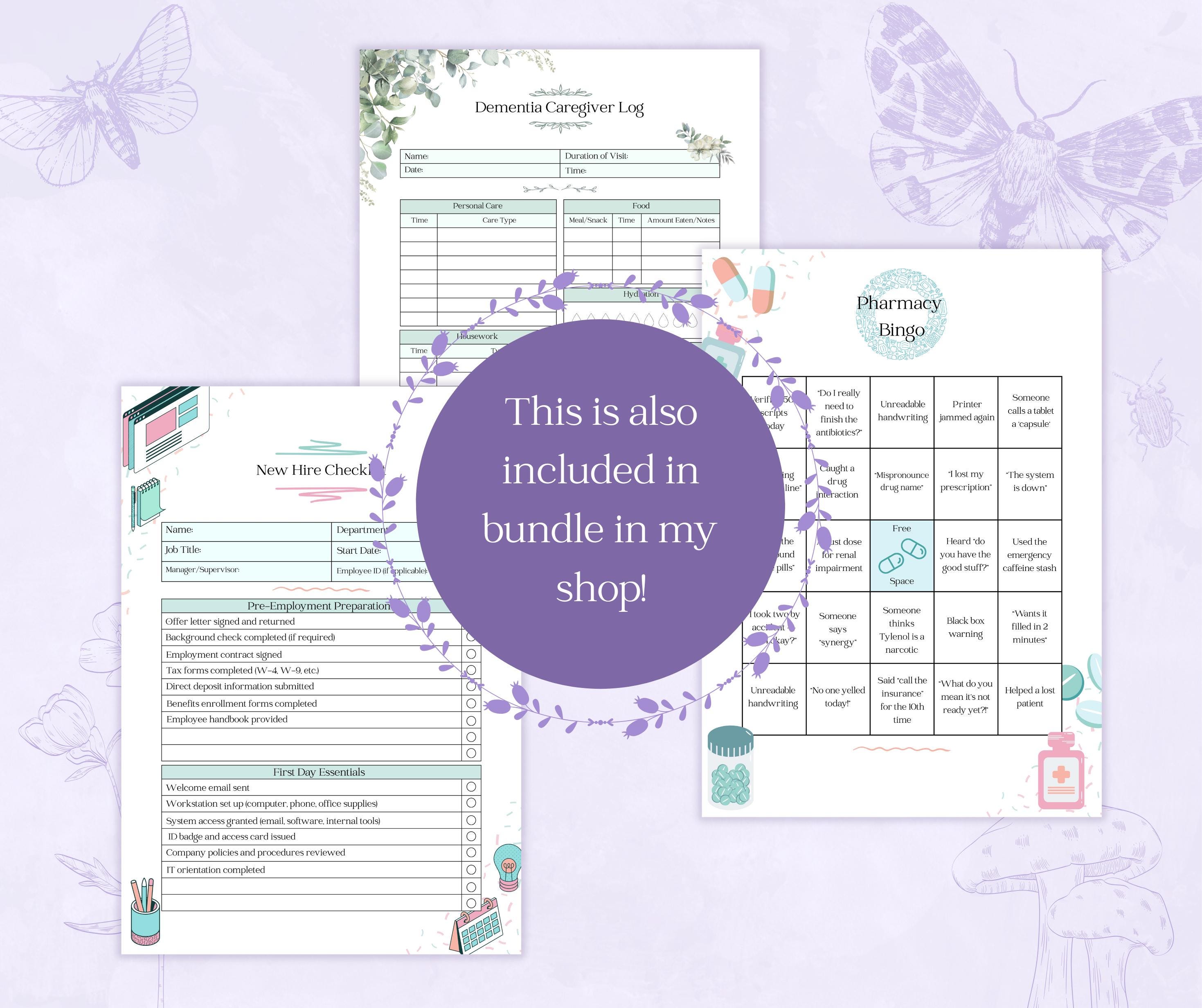 Student Nurse Bingo Sheet Printable PDF | Nursing Bingo | Healthcare ...