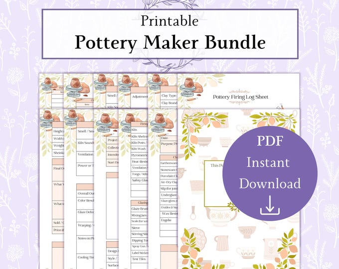 Clay Artist Planner – Project Tracking, Supply List (printable) - Etsy ...