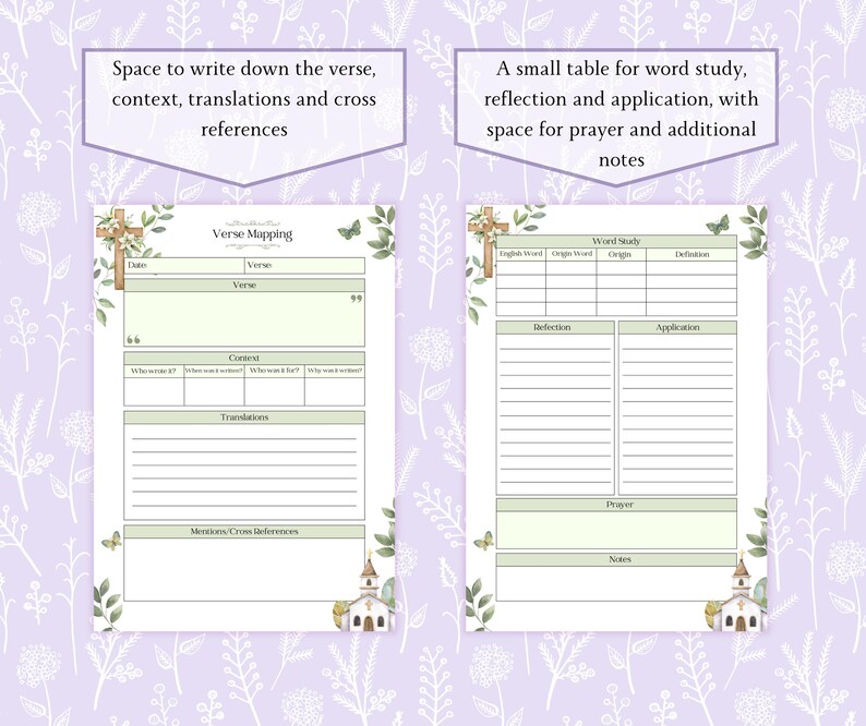 Verse Mapping Printable PDF | Bible Verse Mapping Plan | Bible Study ...