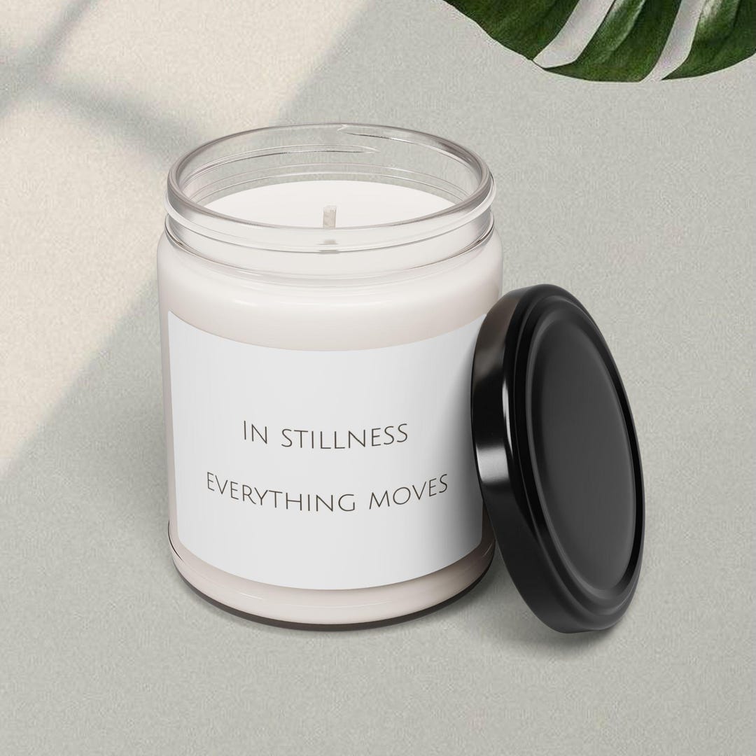In Stillness Everything Moves Minimalist Soy Candle by Birtiz ...