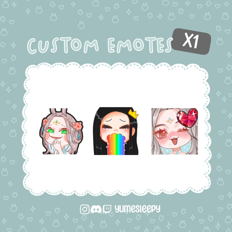 Twitch/ Discord Custom Emotes Emotes X1 Ready to Use - Etsy