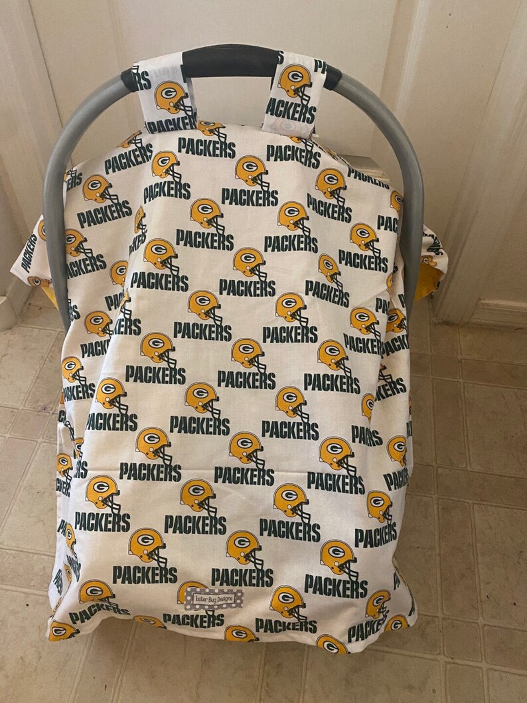 Green Baby Packers Baby - Car Seat Canopy - Car Seat Cover - Green Baby ...