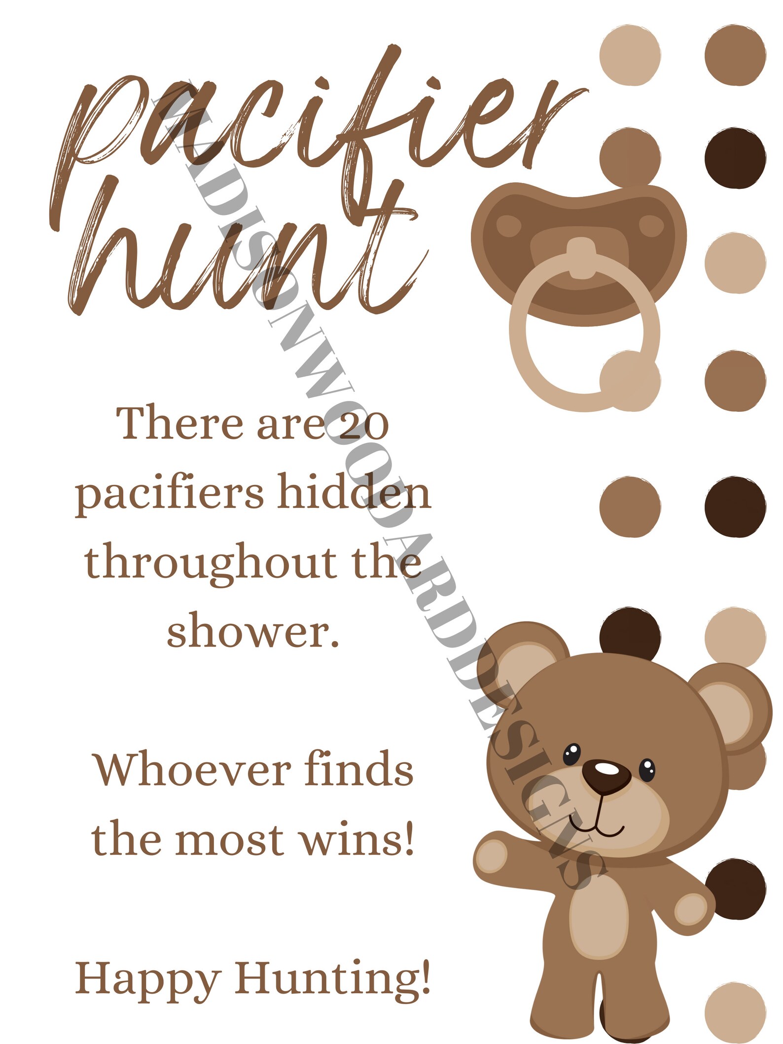 Editable Gender Neutral Bear Baby Shower Guess Baby's Arrival, We Can ...