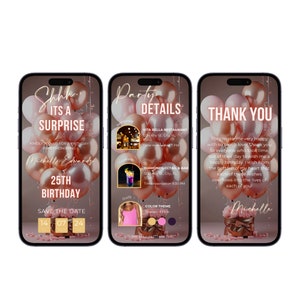 Surprise Party Birthday Invitation, Digital Shhh Its a Surprise ...