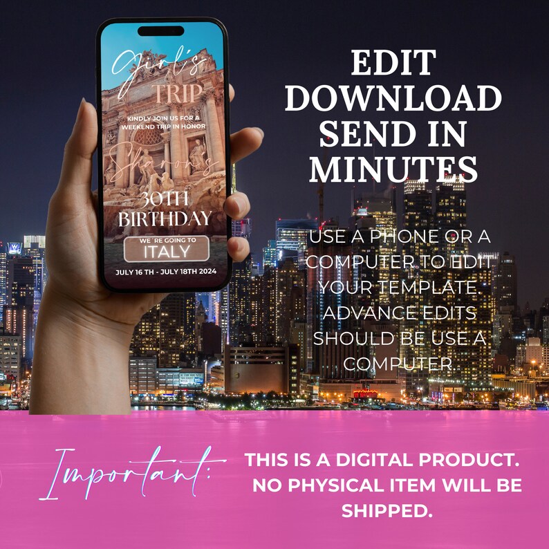 Digital Travel Itinerary, Itinerary Template, Travel Itinerary ...