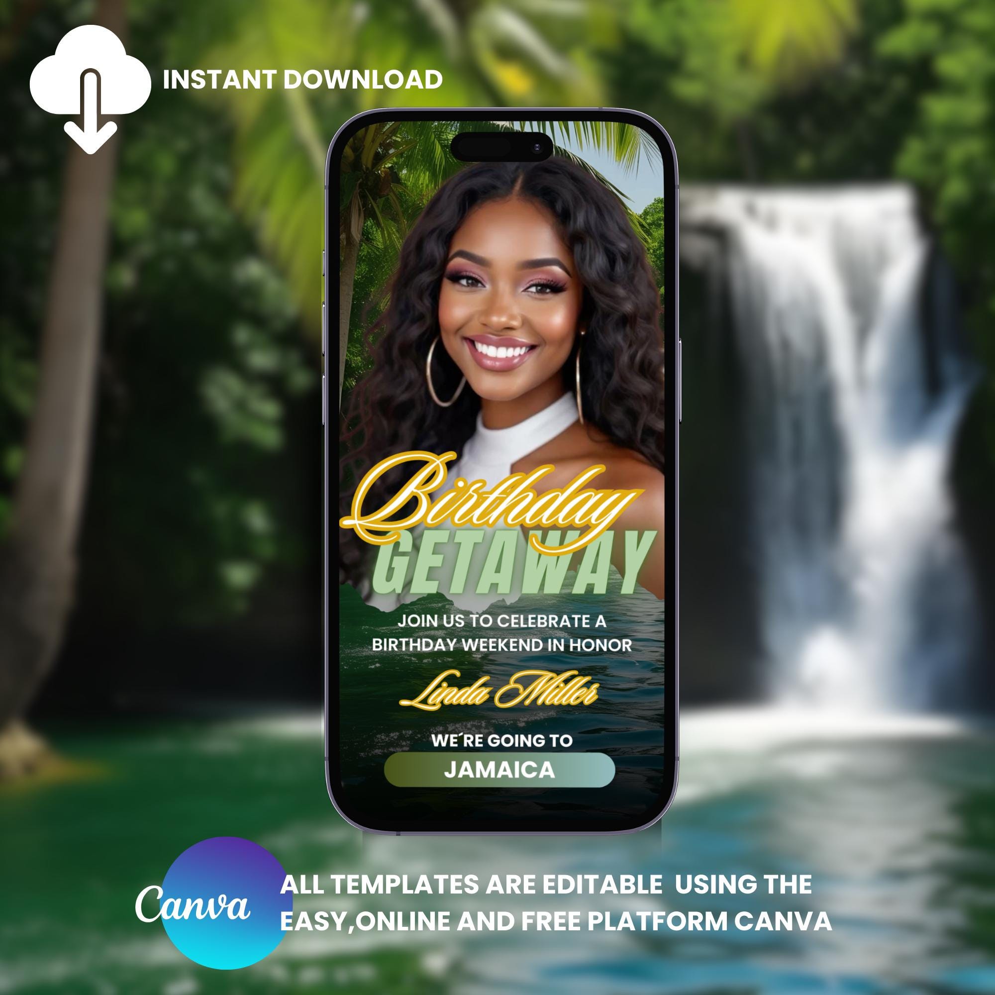 Digital Girls Trip Jamaica Itinerary,birthday Getaway Invitation ...