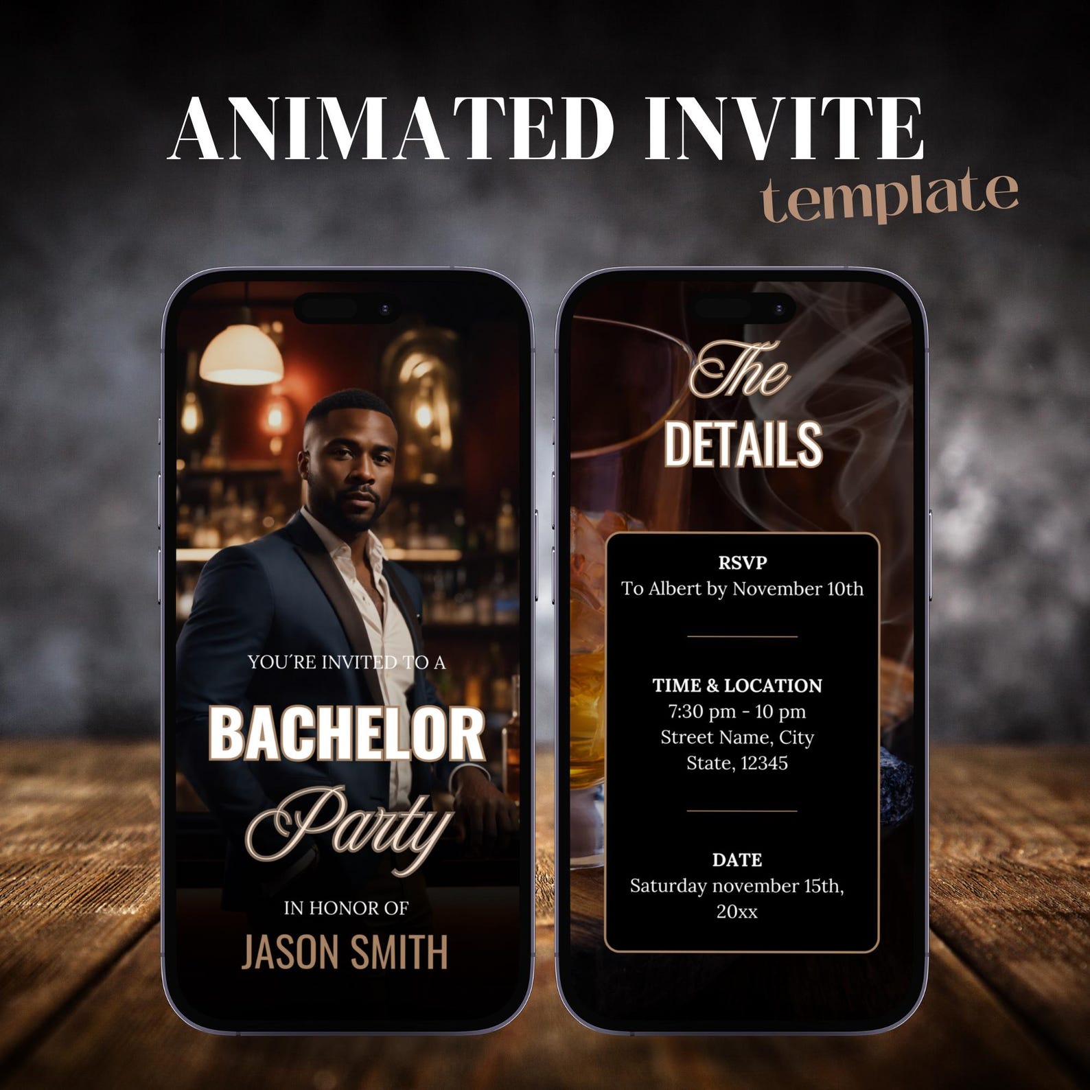 Digital Bachelor Party Invitation Template, the Man the Myth the Legend ...