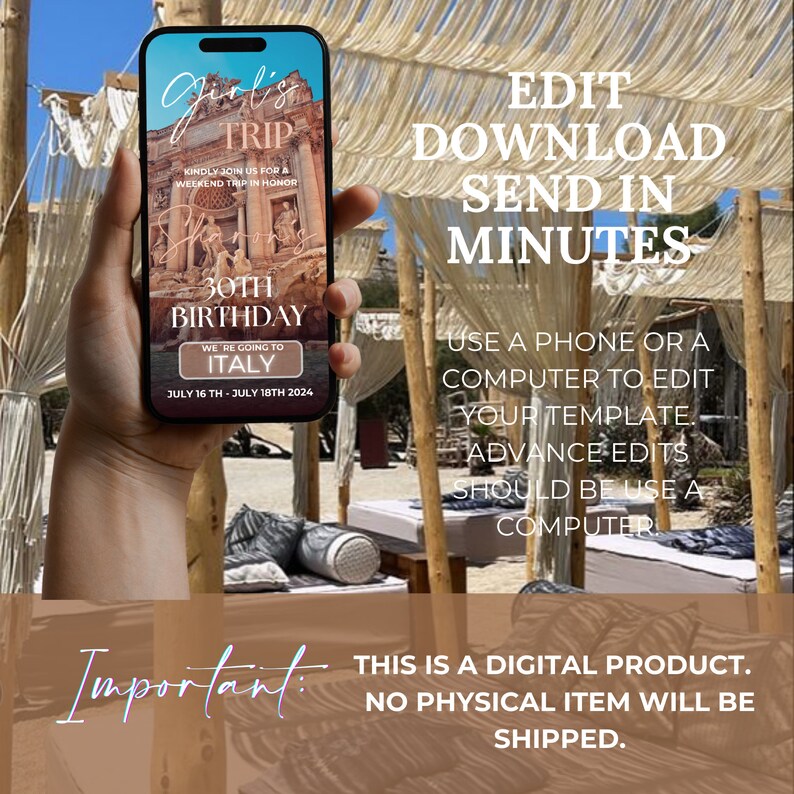 Bachelorette Itinerary Template, Travel Itinerary, Weekend Itinerary ...