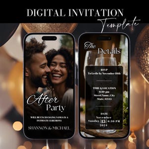 Digital Happily Ever After Party Invitation Reception Party Invitation ...